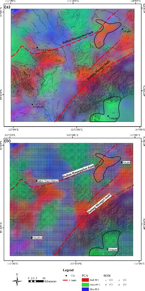 A Idw Interpolation Of The First Three Compositional Principal