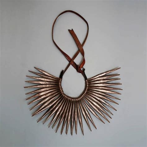 Early Th Century Iron And Leather Cache Sex From Cameroon Africa At