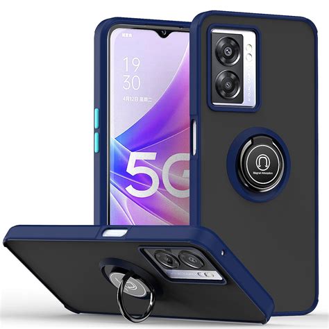 For Oppo A57 5g Q Shadow 1 Series Tpu Pc Phone Case With Ring Holder