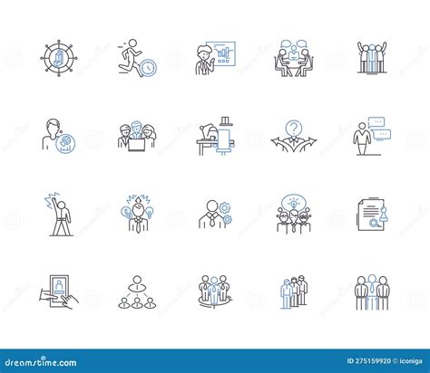 Task Management Outline Icons Collection Organizing Planning