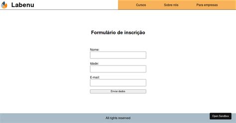 Template Inputs Codesandbox