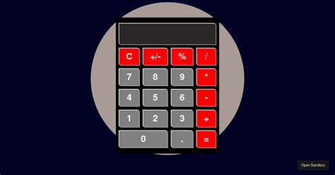 Calculator Project Codesandbox