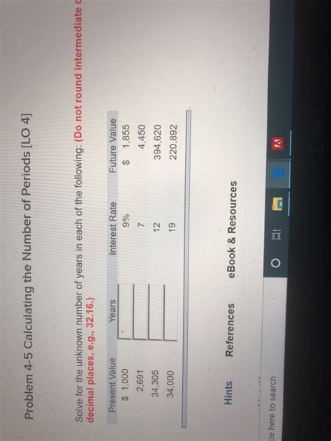 Solved Problem 4 5 Calculating The Number Of Periods Lo 4