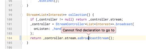 Cannot Find Declaration To Go To · Issue 2615 · Flutterflutter Intellij · Github