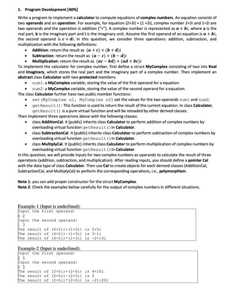 Solved Program Development 40 Write A Program To Implement