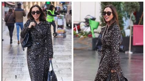 Myleene Klass Looks Stylish In Chic Leopard Print Coat As She Arrives At Smooth Fm