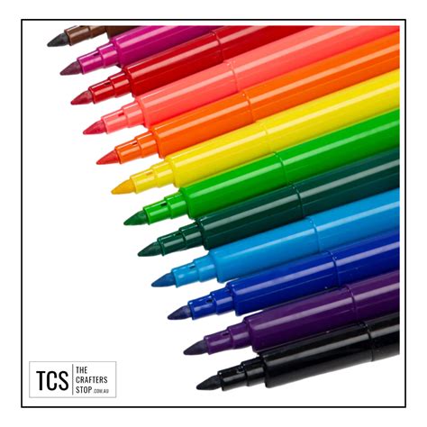 Washable Triangular Markers 12 Pack The Crafters Stop
