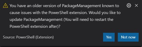 You Have An Older Version Of PackageManagement Prompts Repeatedly Issue