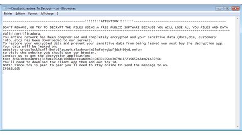 CrossLock Ransomware Operation And Removal