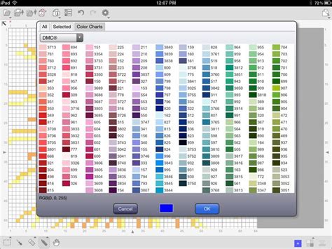 Simthread Color Conversion Chart