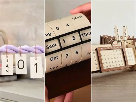 تقویم رومیزی فانتزی ۱۵ ایده جالب برای تزئین میز کار و نظم دادن به