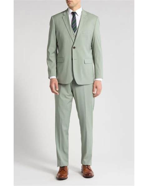 Braveman Classic Fit 3 Piece Suit In Green For Men Lyst