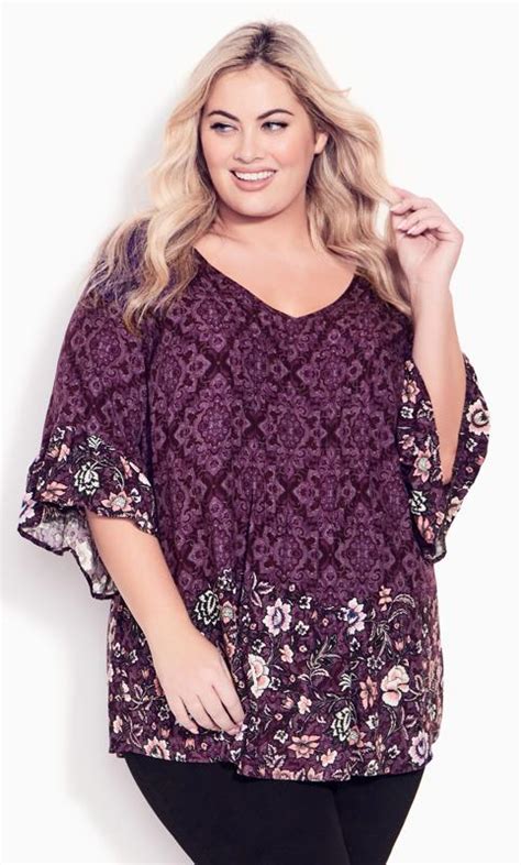 Purple Plus Size Blouses Yours Clothing