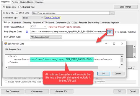 Post File Content To Rest Api Encode Base64 In Odbc Apps Odbc
