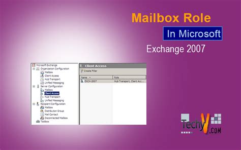 Mailbox Role In Microsoft Exchange Techyv Com