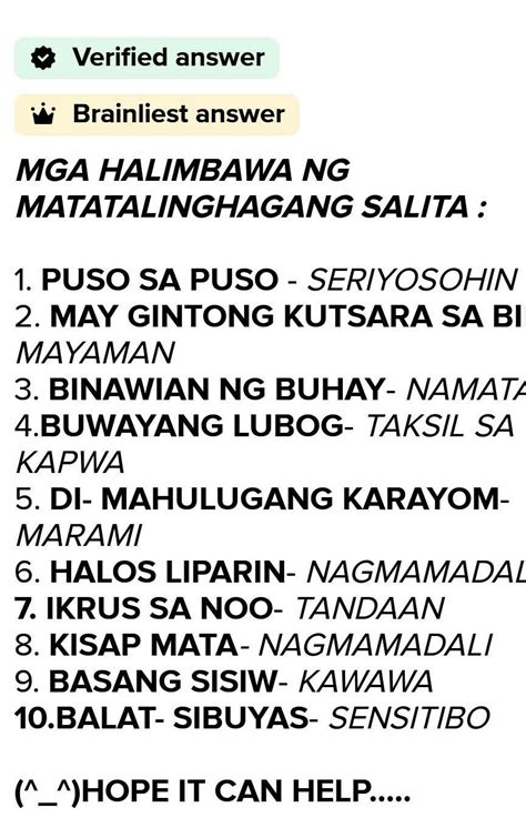 Malalalim Na Salita Sa Tagalog Malalim Salitang Filipino Halimbawa At