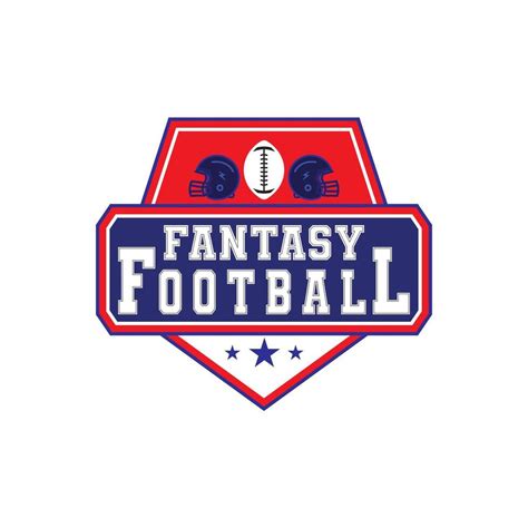 Fantasy Football Logo With Blue Helmet And White Ball 53092157 Vector