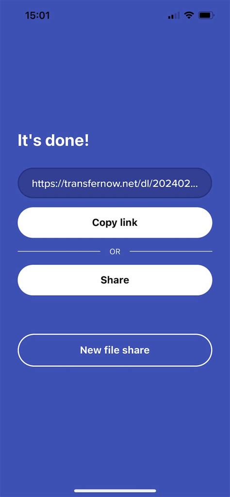 Android Mobile Application To Send Large Docs Transfernow