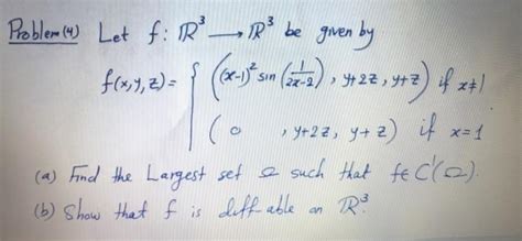 Solved Problem Let f R² R² be given by f f x ² sin Chegg com