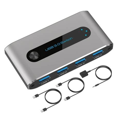 Usb Switcher 2 In 4 Out For Seamlessly Device Sharing Between Two Computers Usb Switching