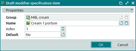 Figure 30 153 Modifier Item Editor Window
