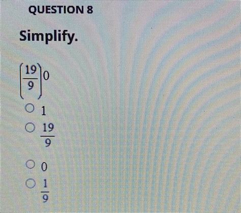 Solved QUESTION Simplify Chegg Com