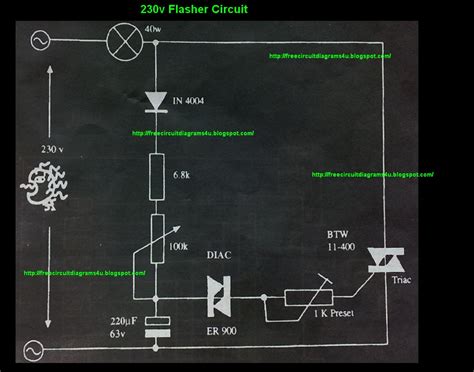 Ac Flasher Circuit Diagram