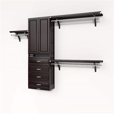 John Louis Home 72 In W 120 In W Espresso Reach In 12 In Shelf