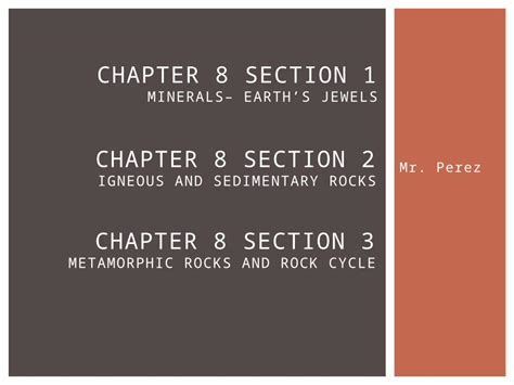 Pptx Chapter 8 Section 2 Igneous And Sedimentary Rocks Dokumen Tips