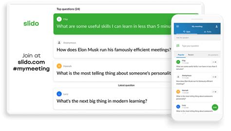 Slido Features Slido Audience Interaction Made Easy