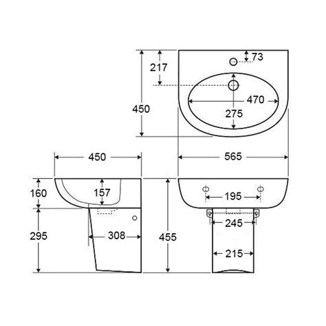Liva Wall Hung Dda Disable Care Ceramic Basin With Shroud Sunlight Bathrooms