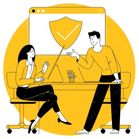 Premium Vector Data Protection Vector Concept