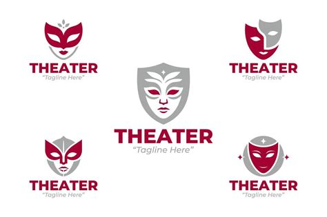 Theater Logo Collection Premium Vector