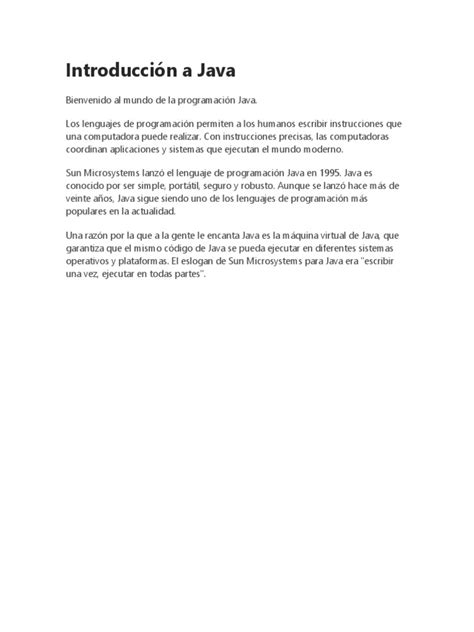 manual de java descargar gratis pdf java lenguaje de programación