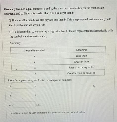 Solved Given Any Two Non Equal Numbers A And B There Are Chegg