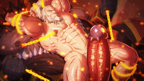 Rule 34 Balls Bara Beard Big Penis Boner Chained Chains Demon