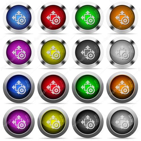 Size Settings Button Set Stock Vector Image By Renegadehomie 109551624
