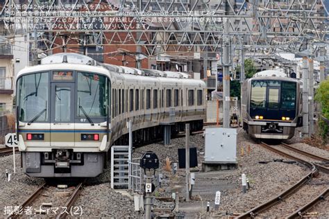 【jr西】321系d15編成 直通快速運用後の返却回送 2nd Train鉄道ニュース