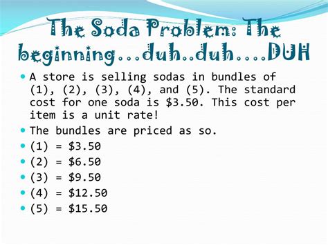 Ppt The Soda Problem Powerpoint Presentation Free Download Id1159148
