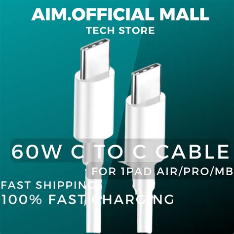 AIM 60w Type C To Type C C C Fast Charging PD Cable Shopee Malaysia