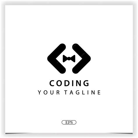 Premium Vector Tie Coding Or Programmer Logo Premium Elegant Template