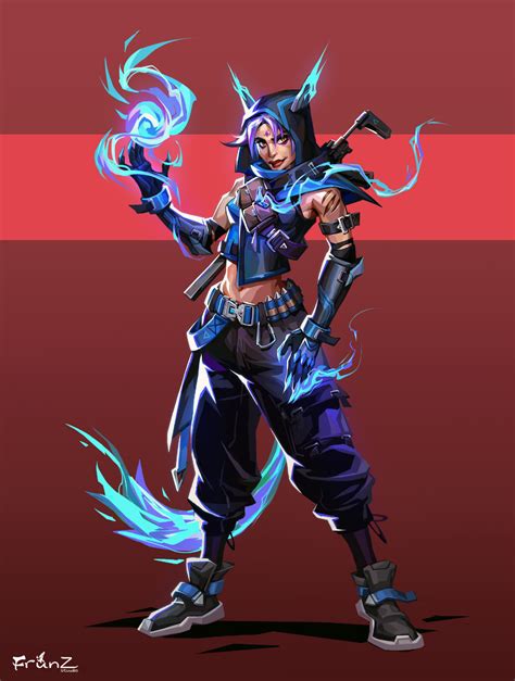 Artstation Valorant Fan Agent Kitty Character Art Character Design
