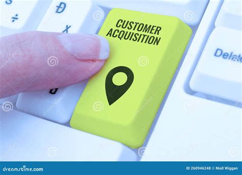 Conceptual Display Customer Acquisition Business Concept It Refers To Gaining New Consumers To