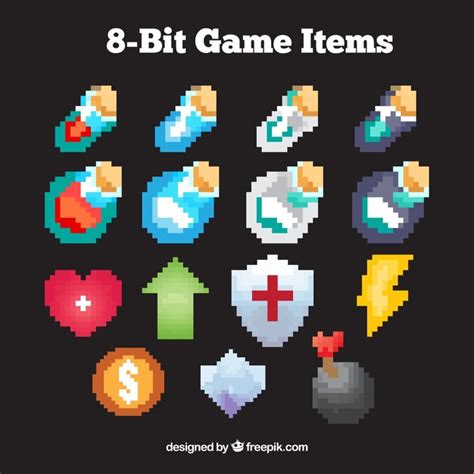 Page 5 Pixel Items Set Images Free Download On Freepik