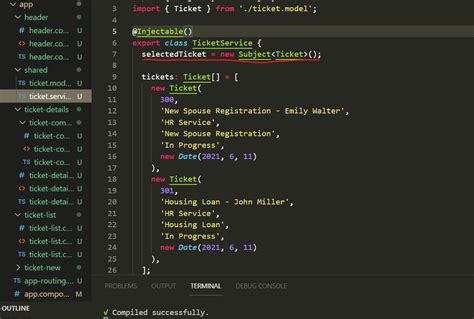 Communication Between Sibling Components Using Subject In Service R