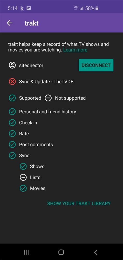 Cant Sync Or Update Rtrakt