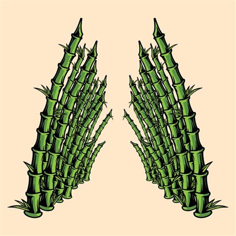 Premium Vector Vector Japanese Bamboo Tree Vector Art