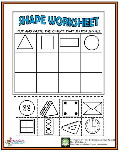 Cut And Paste Fall Objects Worksheets 99worksheets