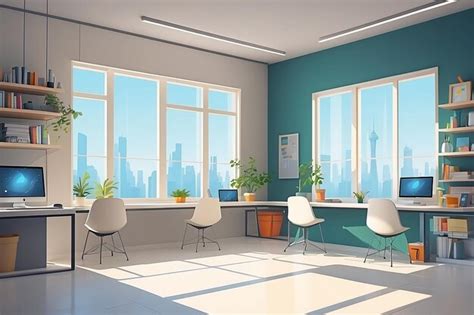 Premium Photo Lab Windows Allowing Natural Light To Illuminate The Space Vector Illustration