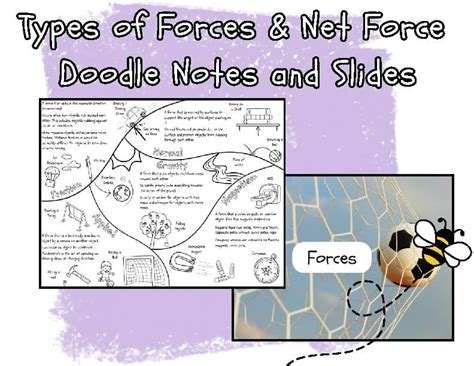 Forces Doodle Notes And Slides Teks 67a And 67b By Mr Bees Science